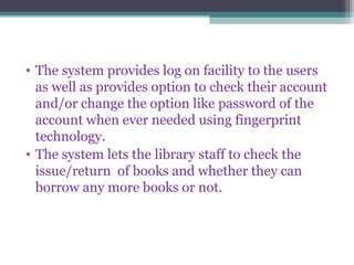 FINGERPRINT BASED STUDENT IDENTIFICATION WITH RFID BASED LIBRARY ...