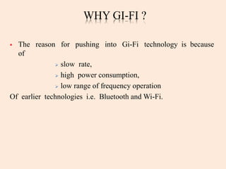 gi-fi :the next generation wireless technology | PPTX
