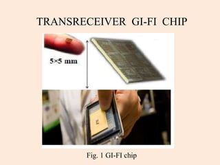 gi-fi :the next generation wireless technology | PPTX