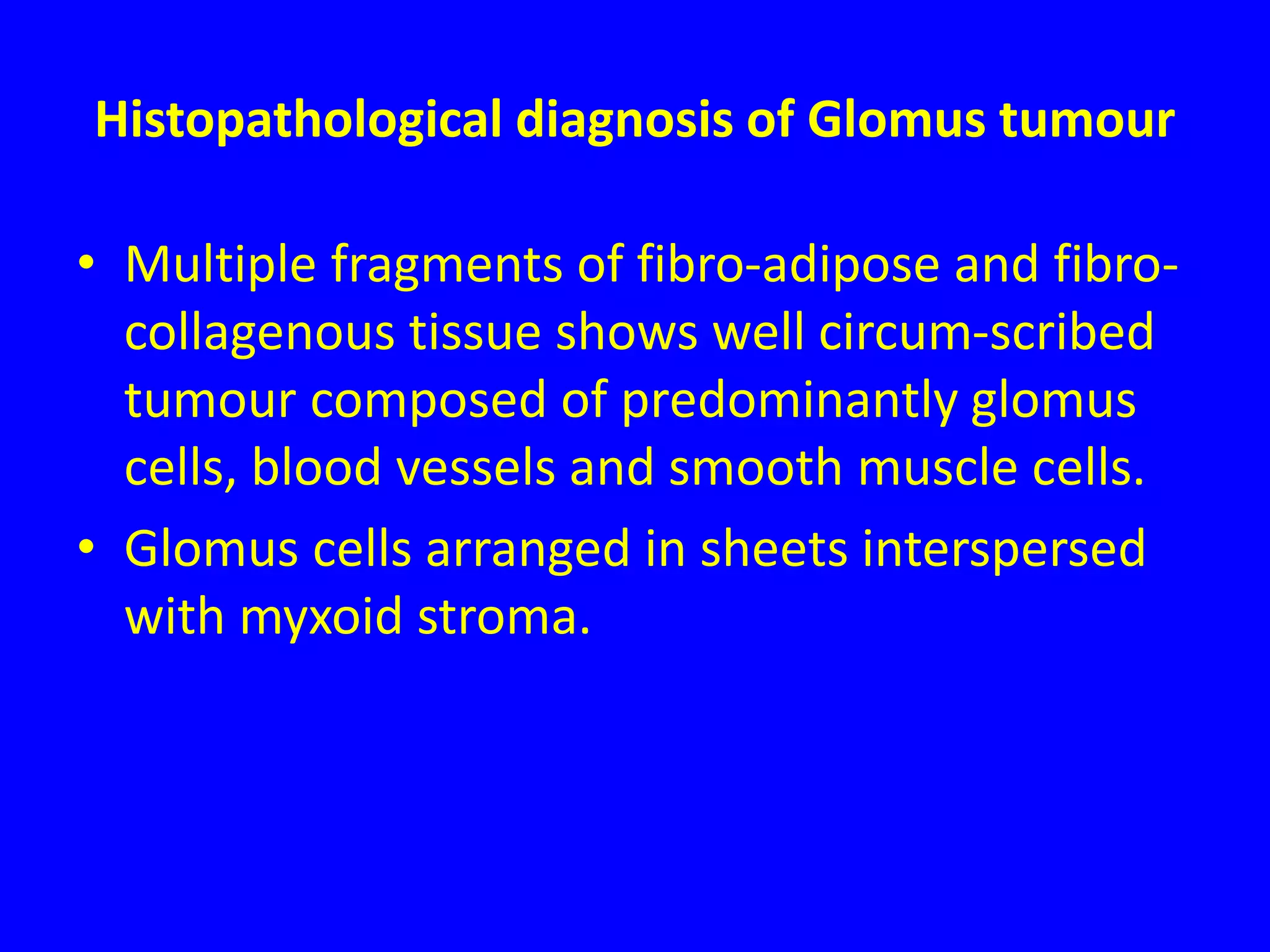 Ppt Glomus tumor of pulp of right middle finger | PPTX