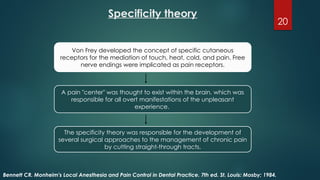 ppt final pain and pain pathways seminar | PPTX