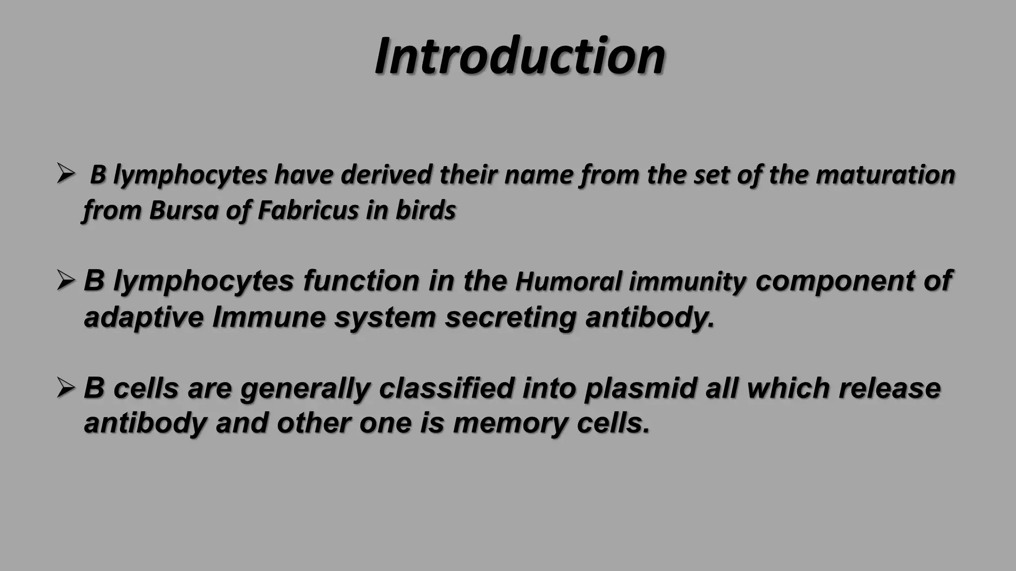 B- lymphocytes | PPTX