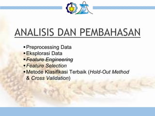 Kebaikan Metode Klasifikasi Multiclass Menggunakan Hold-Out Method dan ...