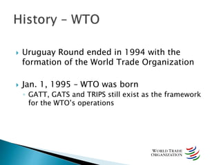 world trade organization ppt | PPTX