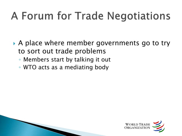 World Trade Organization Ppt Pptx