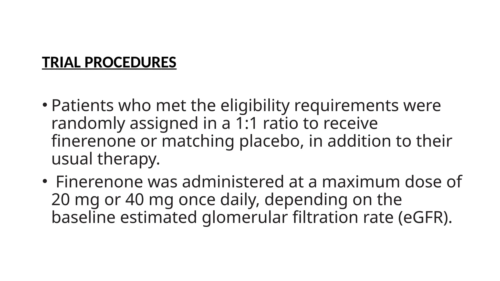 Finerenone in heart failure with preserved ejection fraction compared to placebo | PPTX