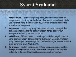 Ppt fiqh syahadat | PPTX