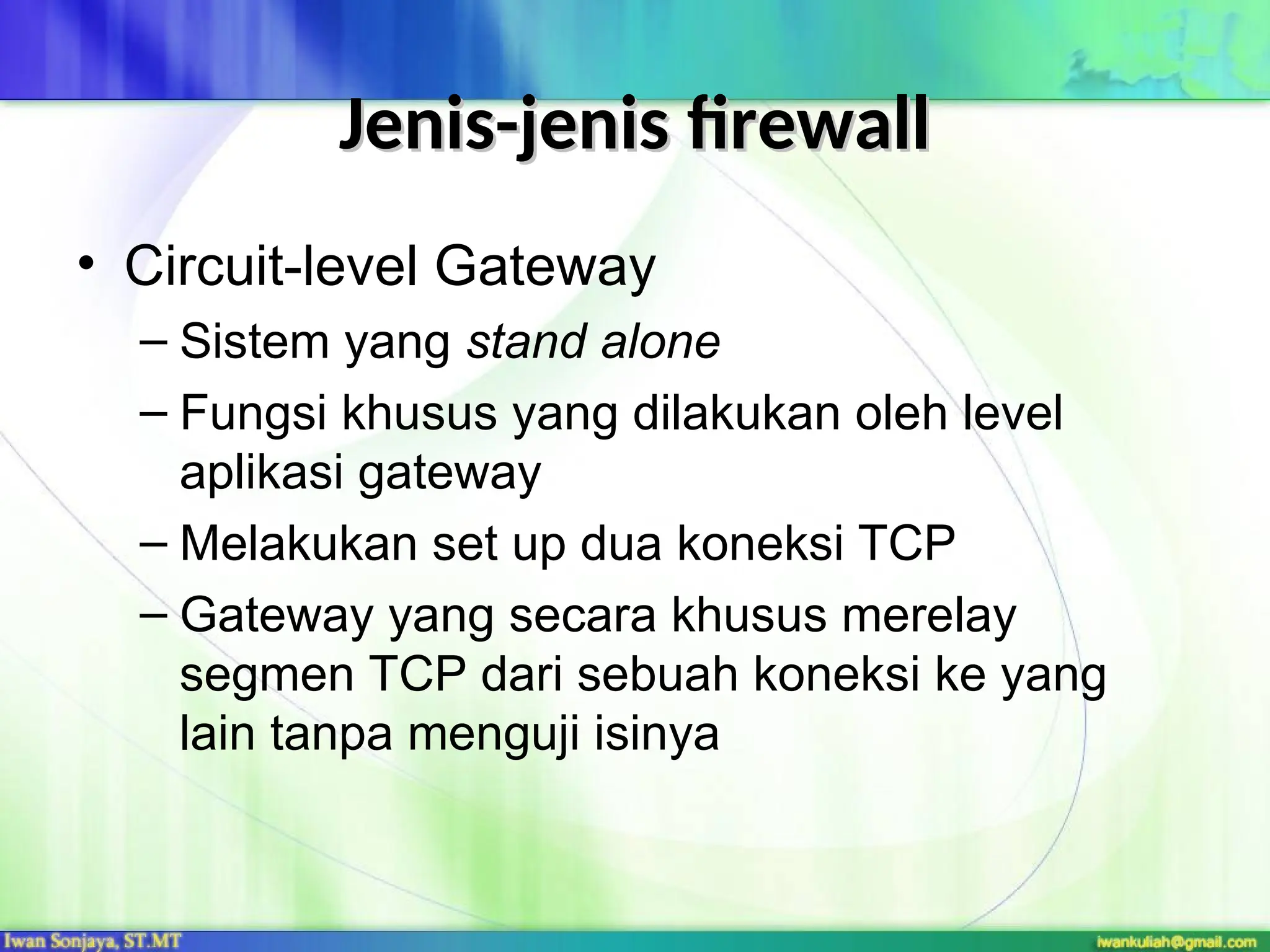 contoh sederhana dari ppt ini firewall.ppt