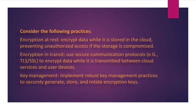 Top three tips in ensuring security and compliance in cloud computing | PPT