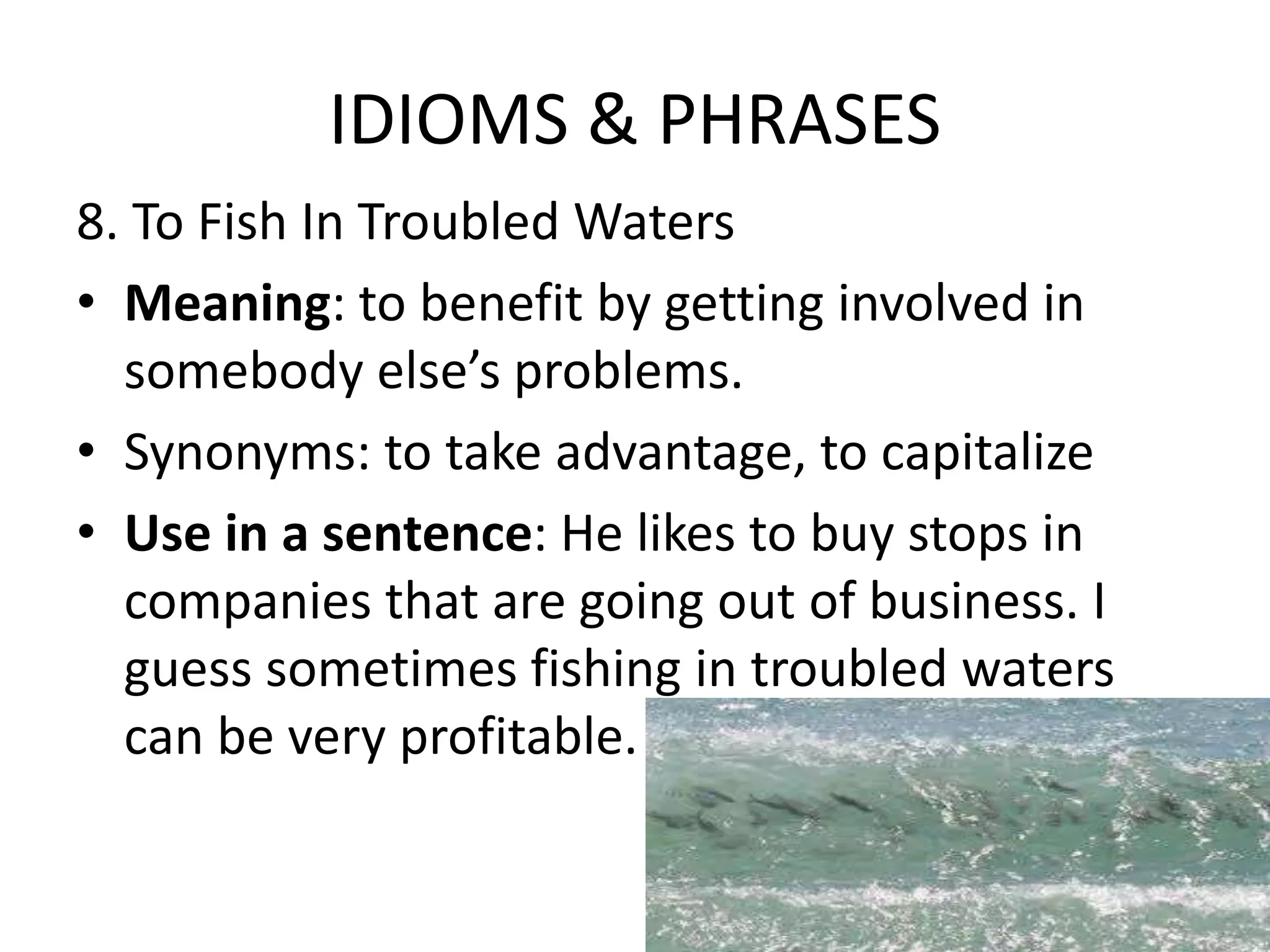 IDIOMS AND PHRASES ON FISH | PPTX