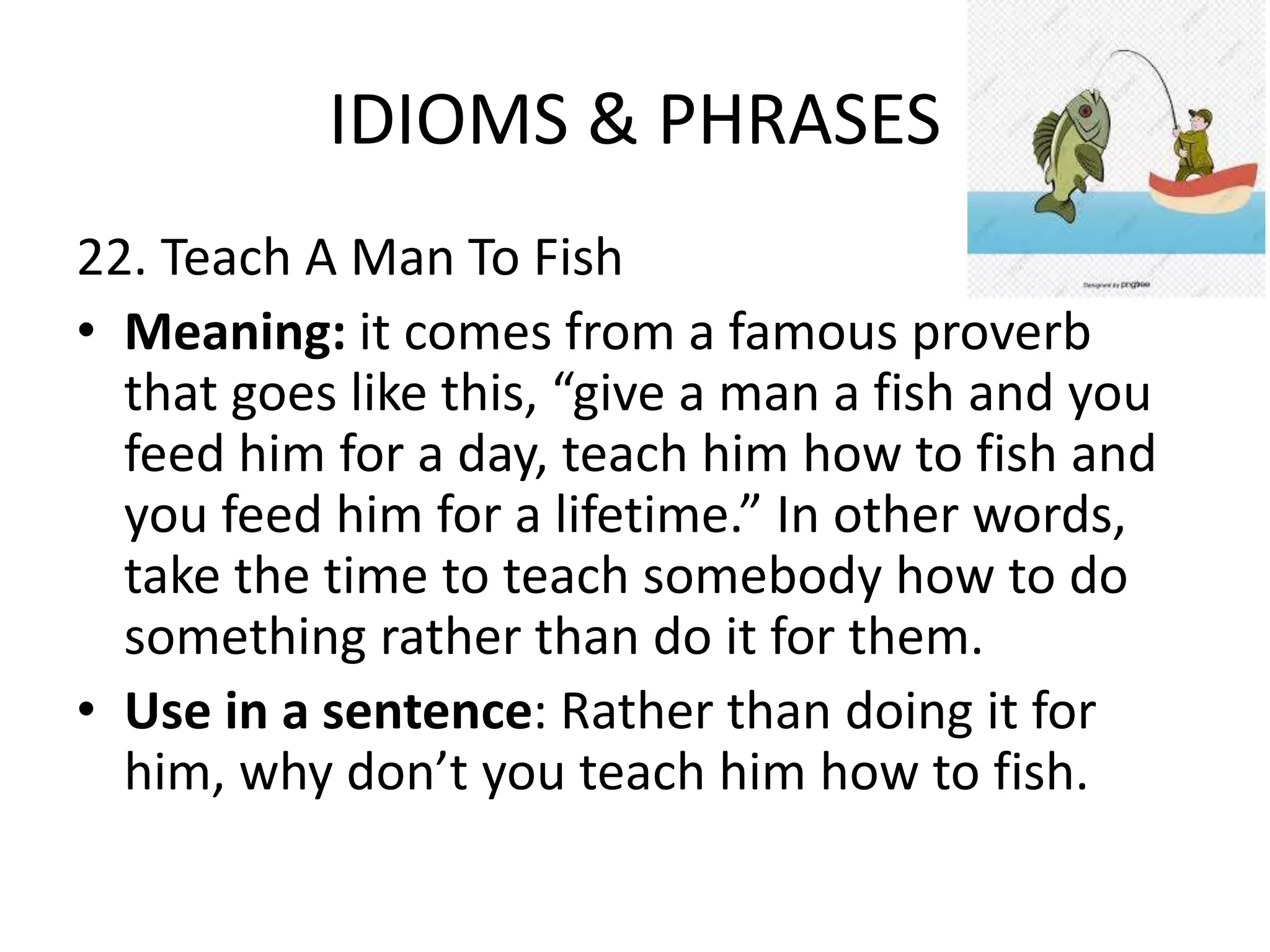 IDIOMS AND PHRASES ON FISH | PPTX