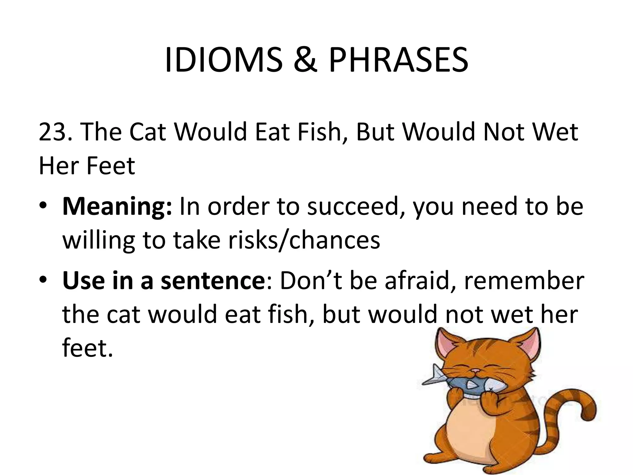 IDIOMS AND PHRASES ON FISH | PPTX