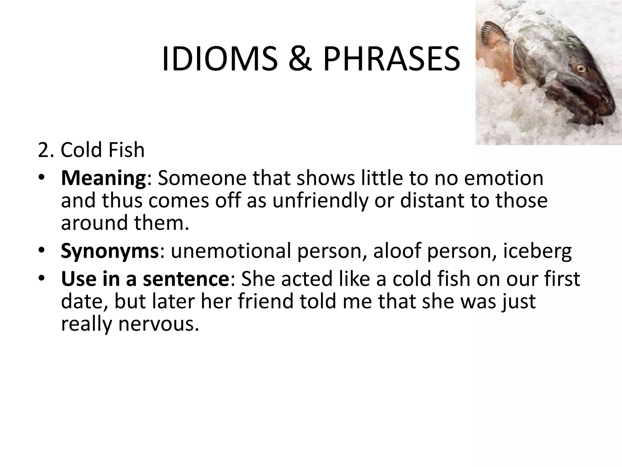 IDIOMS AND PHRASES ON FISH | PPTX