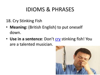 IDIOMS AND PHRASES ON FISH | PPTX