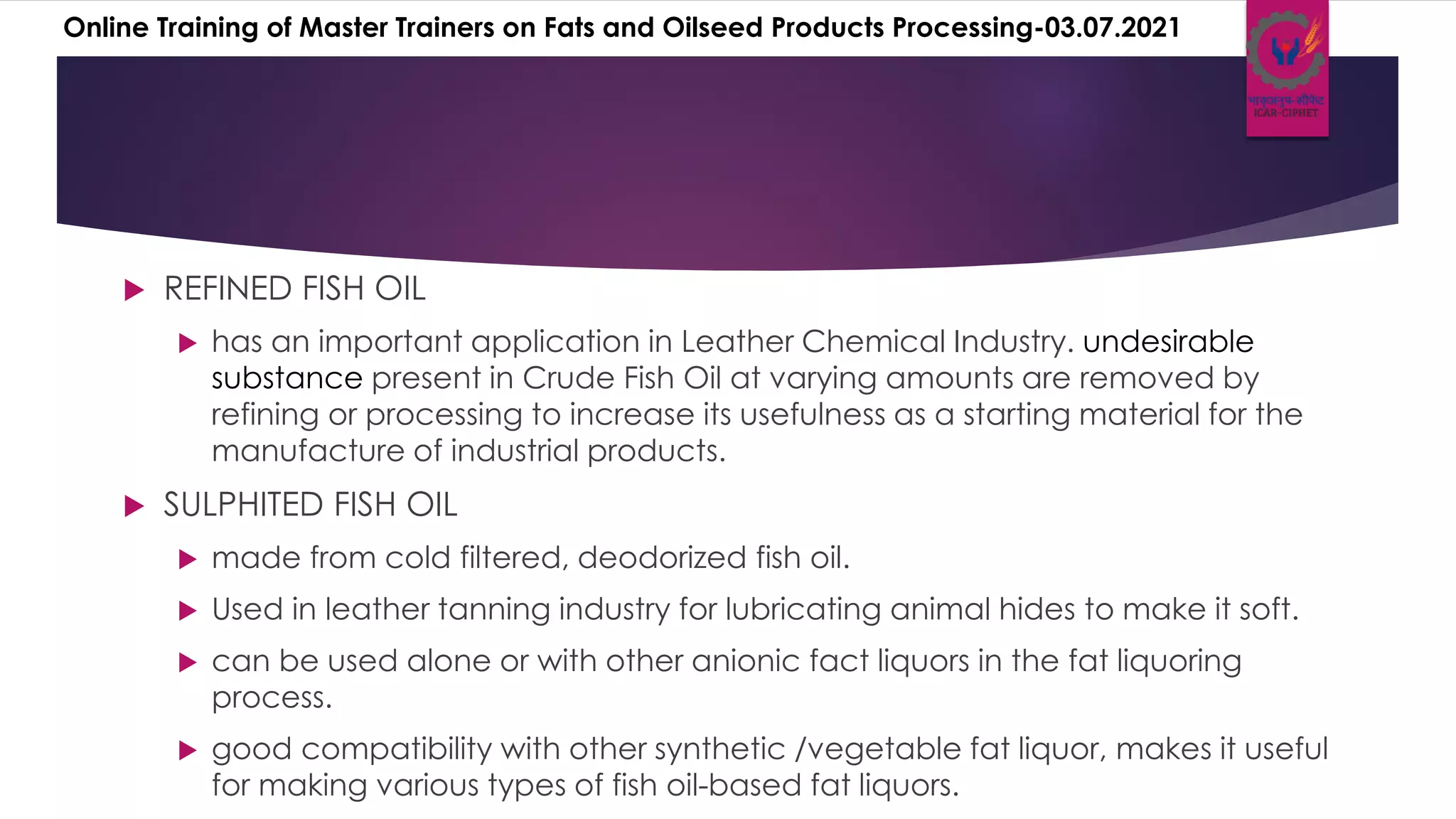 Fish oil extraction and processing techniques | PDF