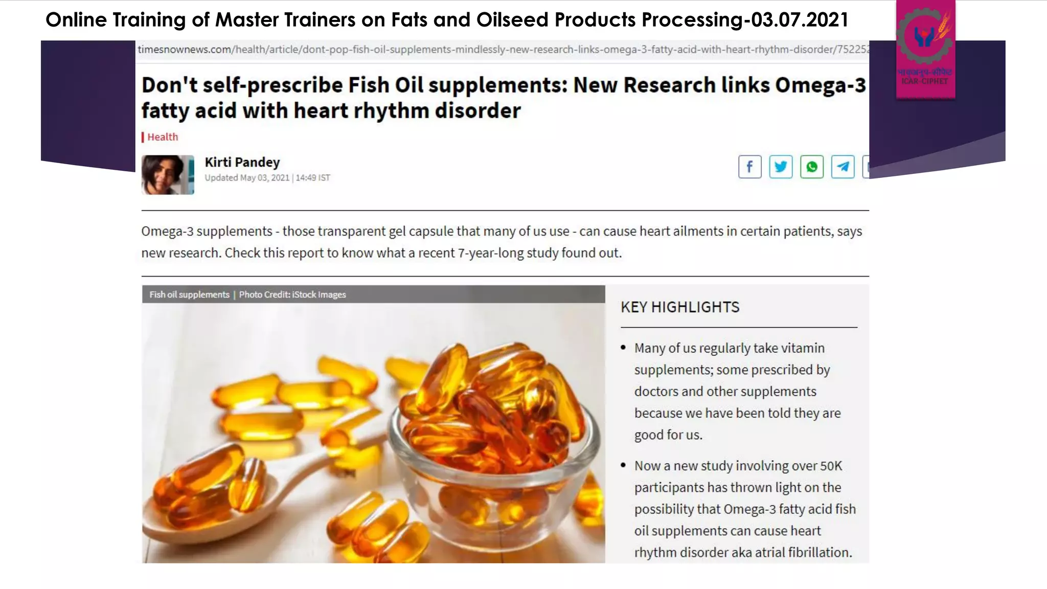 Fish oil extraction and processing techniques | PDF