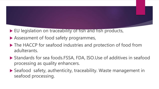 Fish quality assurance and management | PPTX | Fish and Aquariums | Pets