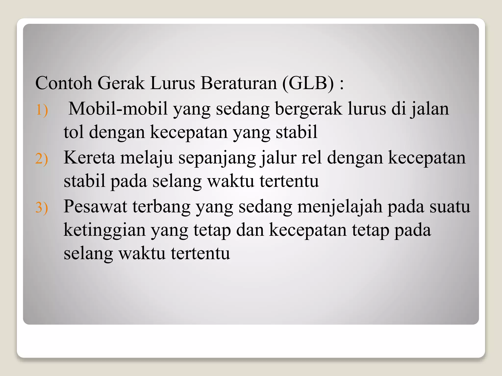 Gerak Lurus | PPTX