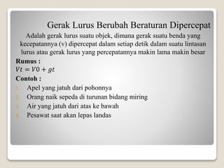 Gerak Lurus | PPTX