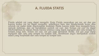 FLUIDA STATIS oleh devi fatika rahmawati | PPT
