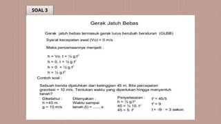 KINEMATIKA GERAK LURUS ( GLB DAN GLBB ) FISIKA SMA KELAS 10 | PPTX