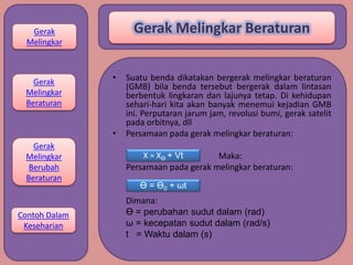 GERAK MELINGKAR, GERAK PELURU DAN GERAK ANGULAR | PPTX
