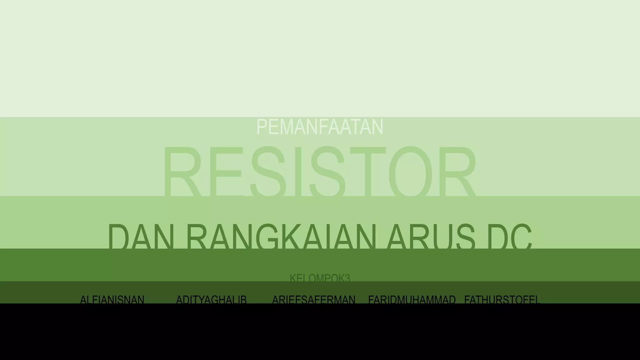Resistor dan Rangkaian Arus DC | PPT