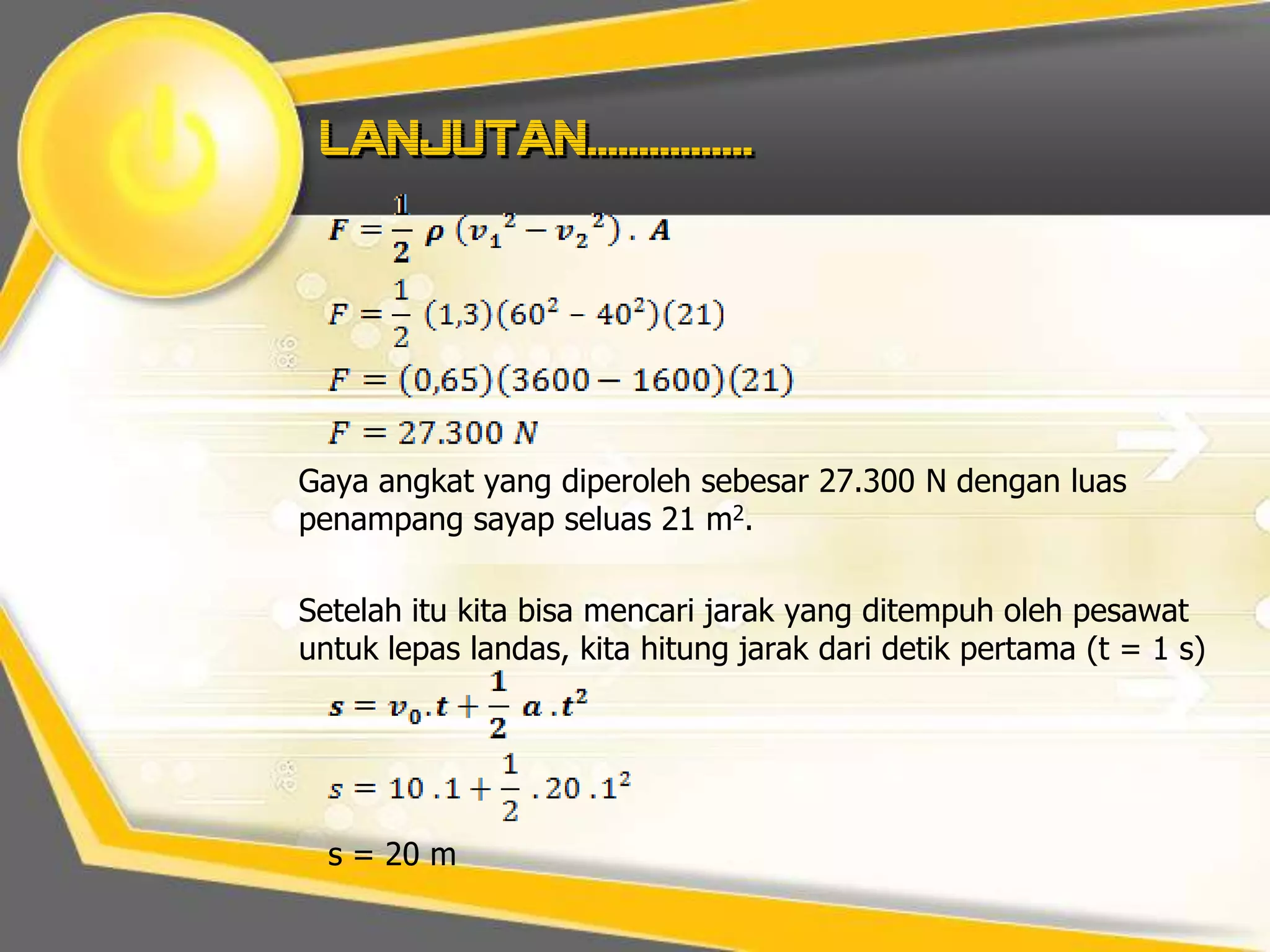 PPT fisika pesawat | PPTX