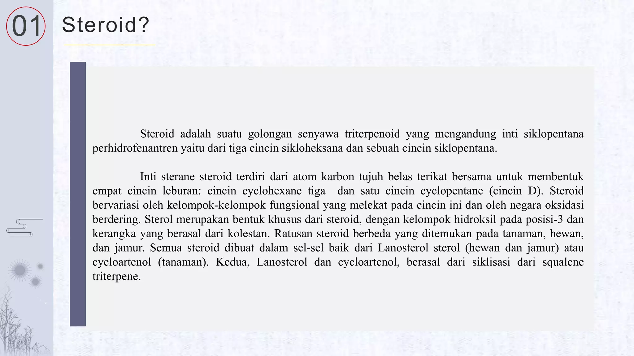 Ppt fitokimia - STEROID | PPTX