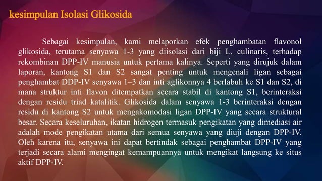 Presentasi Glikosida | PPT