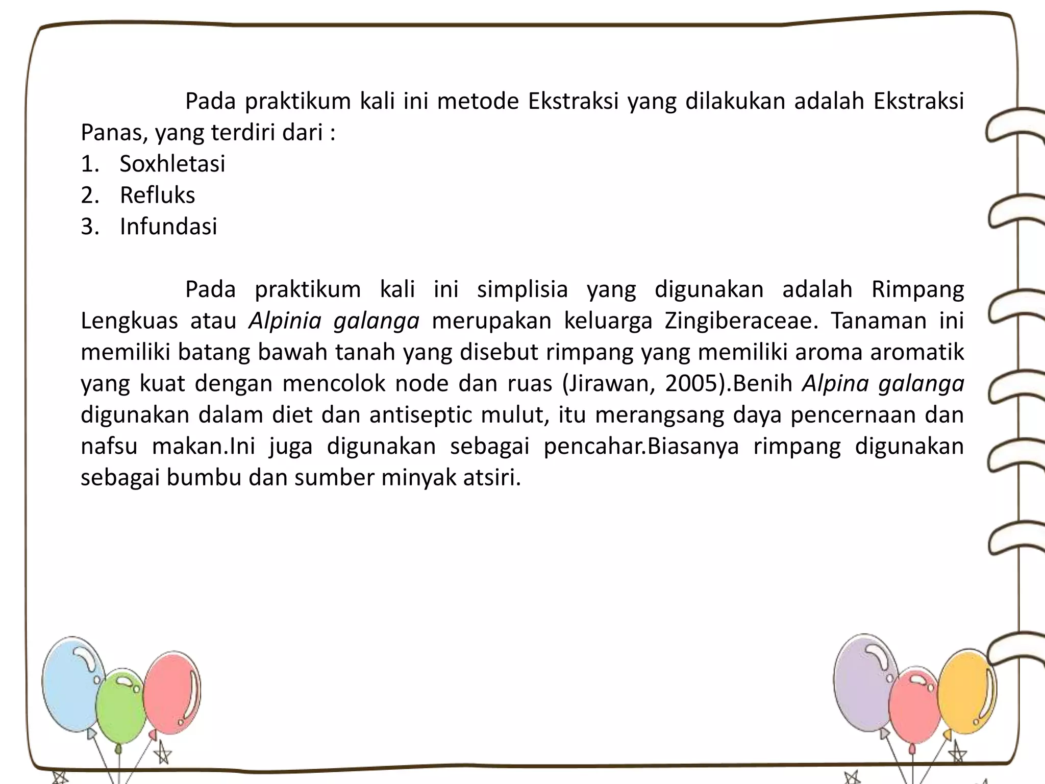 PPT fitokima ekstraksi metode panas | PPTX