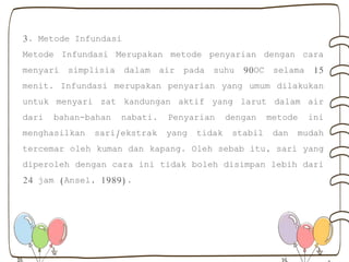 PPT fitokima ekstraksi metode panas | PPTX