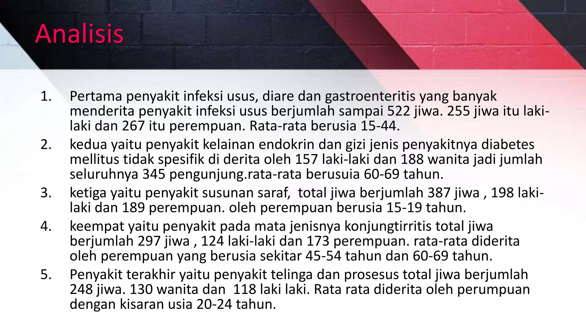 tugas ppt analisa data puskesmas selabatu | PPT