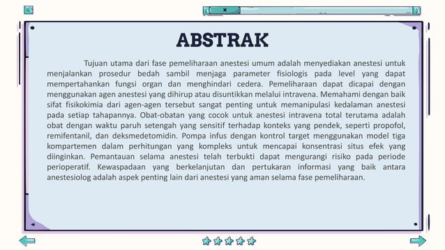 PPT FIX - Pemeliharaan Anestesi - Anastasia Elisabeth Sarira ...