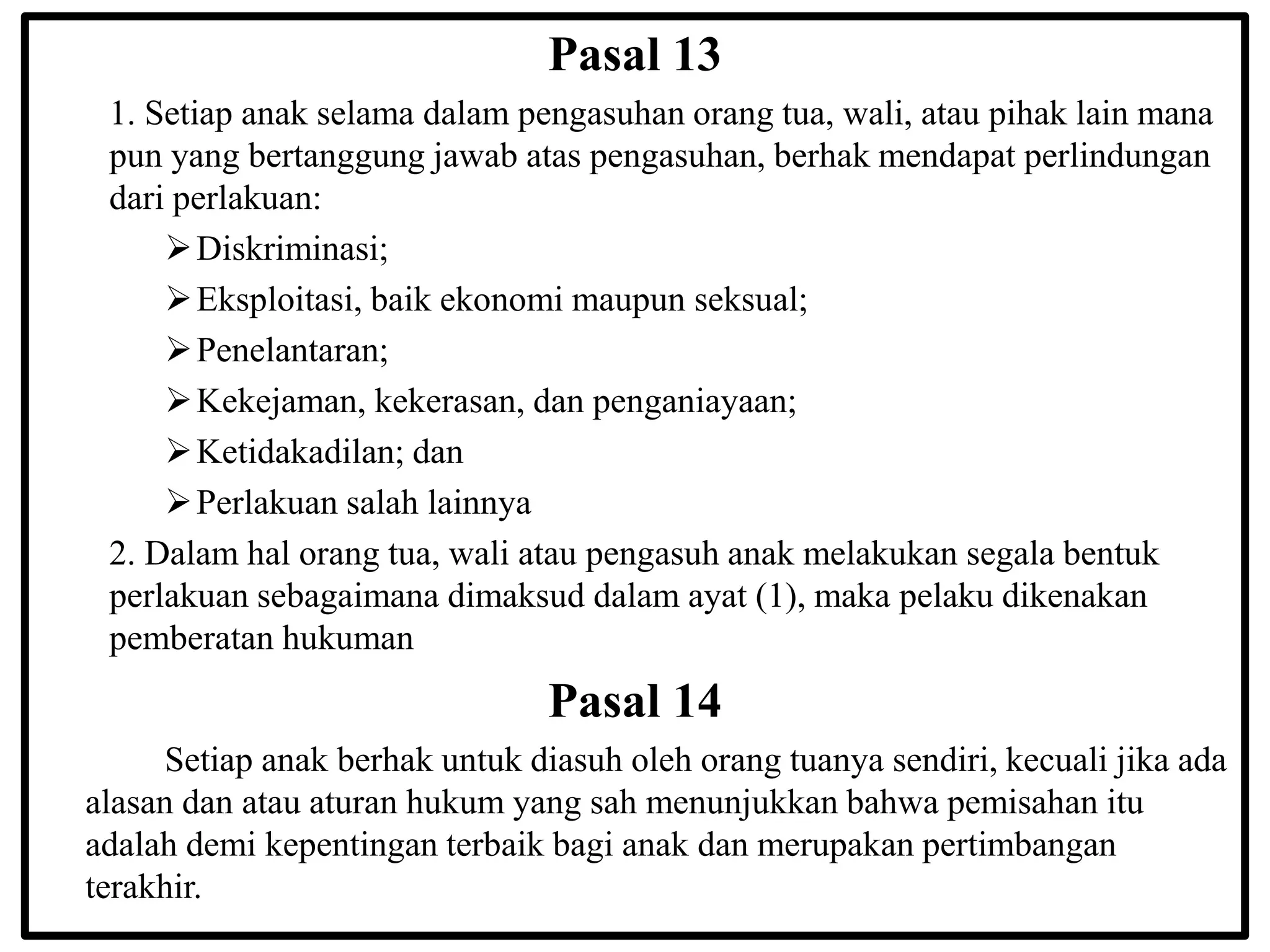 UU Perlindungan Anak | PPT UU Perlindungan Anak | PPT