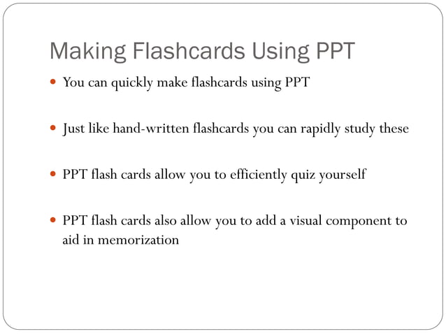 Pp tflashcards | PPT