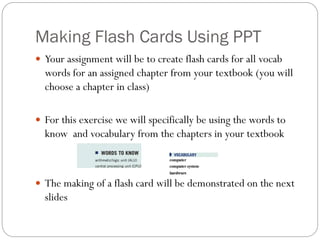 Pp tflashcards | PPT