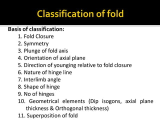 Fold & its classification | PPTX