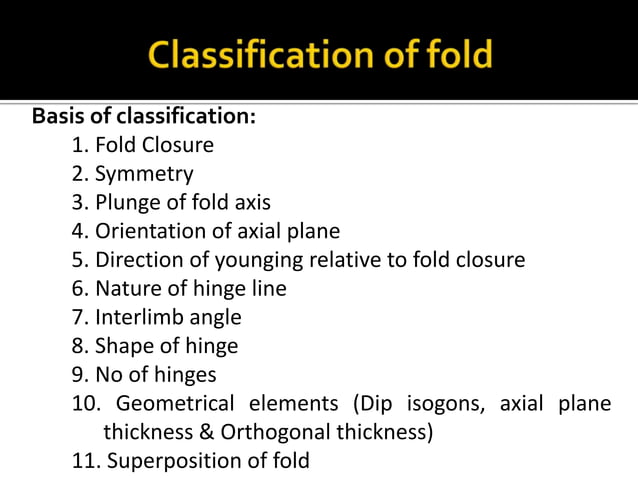 Fold & its classification | PPTX | Geology | Science