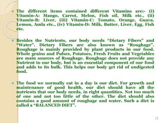 Ppt {food and its components} | PPTX