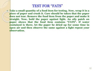 Ppt {food and its components} | PPTX