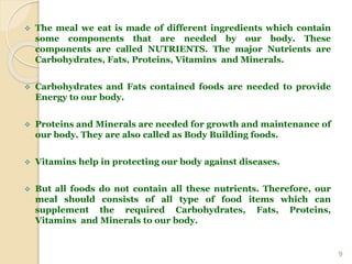 Ppt {food and its components} | PPTX