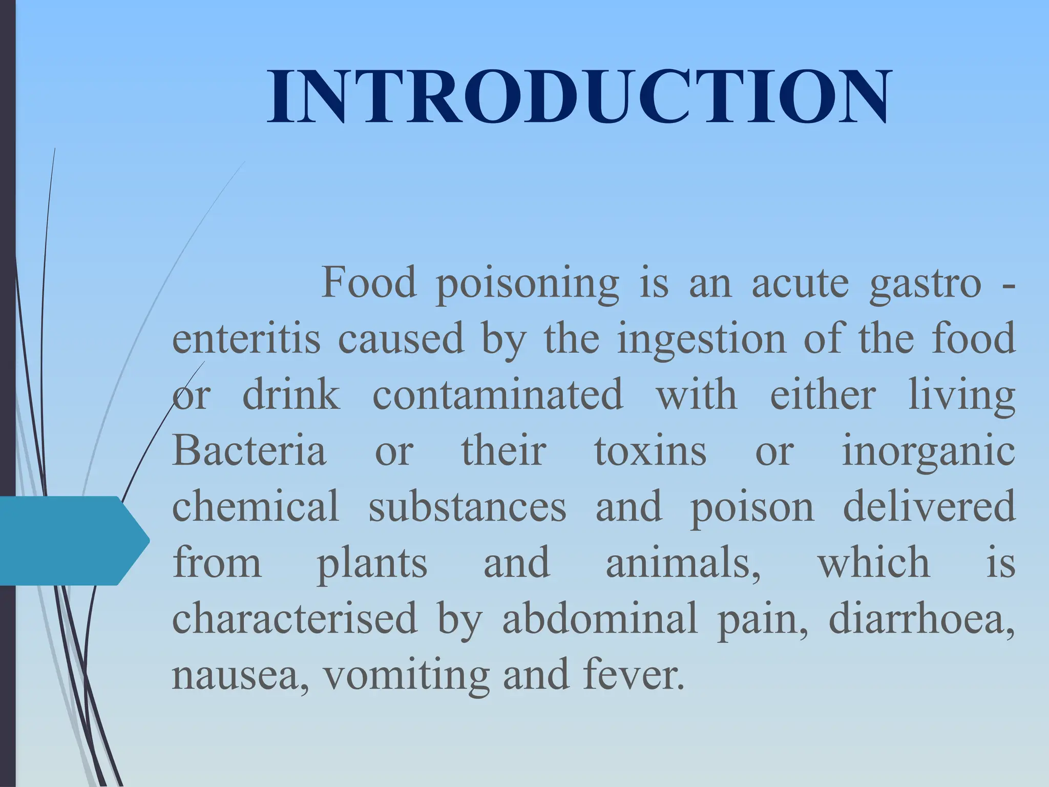 PPT FOOD POISONING, B. Pharm (P) 1st year. | PPT