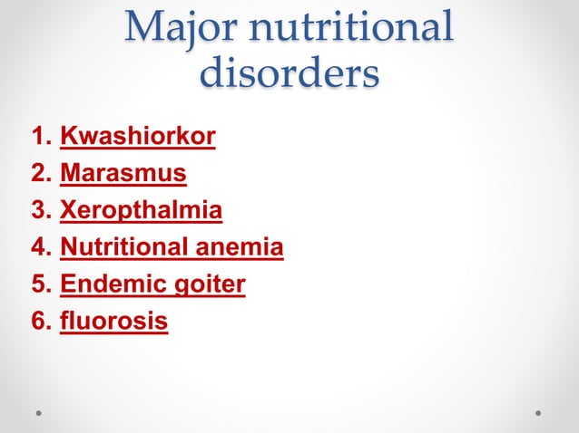 food science nutritional disorder | PPT