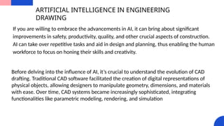 AI IN ENG DRAWING USES AND OTHER IN AI CONTUBUTION | PPT