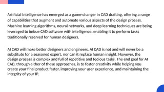 PPT FOR AI IN ENG DRAWING cad and others | PPTX