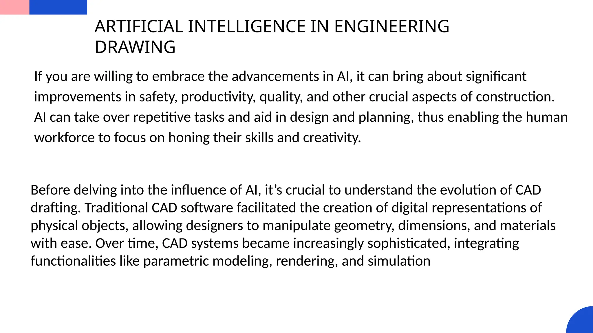 PPT FOR AI IN ENG DRAWING in future advantages | PPT