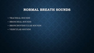 Assessment of Respiratory System | PPTX
