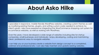 Asko Hilke | PDF | Web Development | Internet