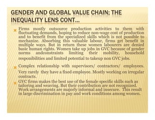 Gender and Global Value Chain | PPT